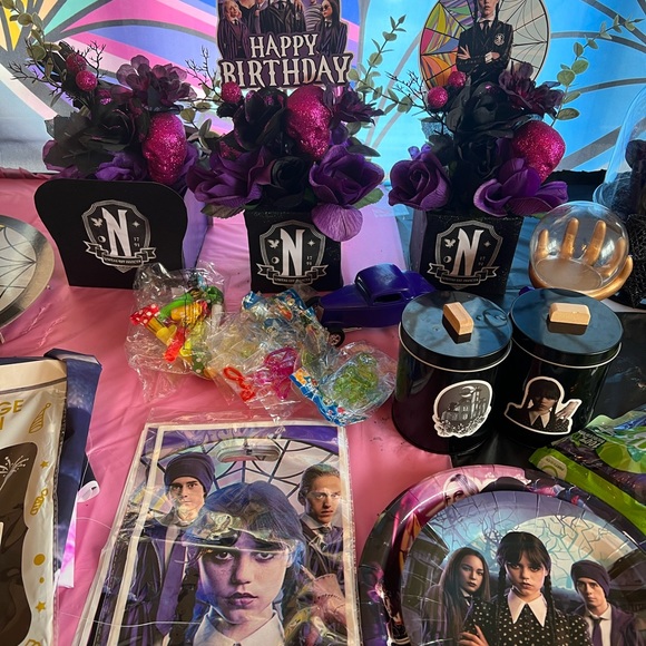 Party Supplies | Huge Wednesday Aadams Birthday Party | Poshmark